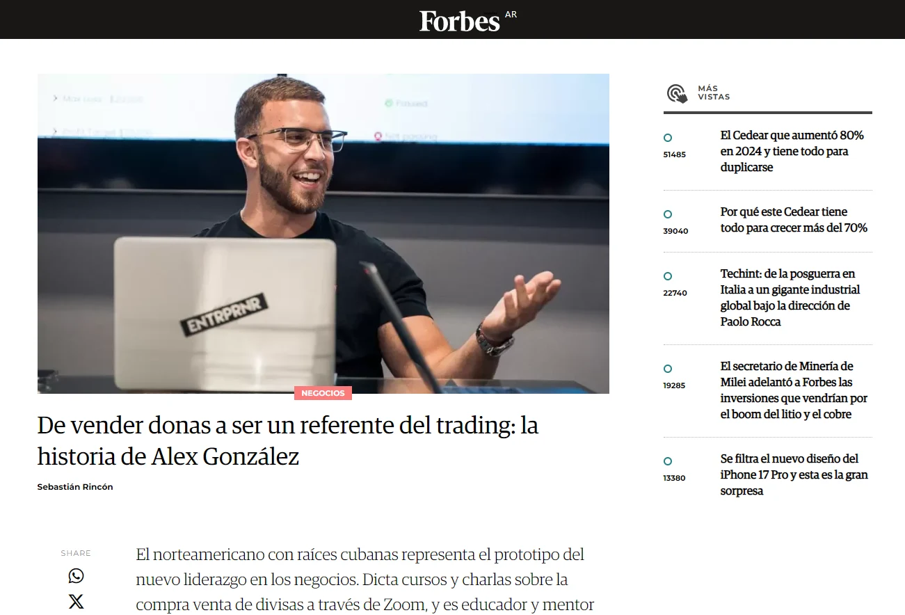 ¿Quién es fxalexg? De $100 a 1 Millón de dólares